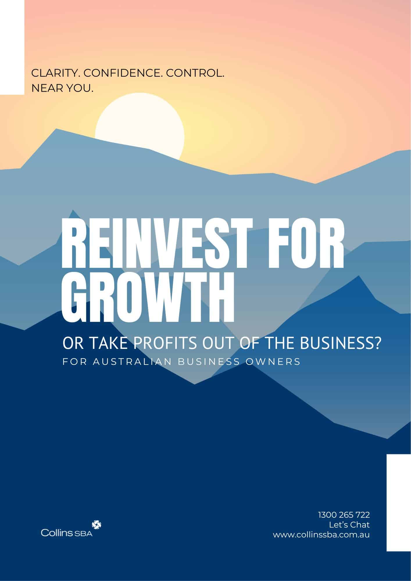 Re-Invest for Growth or Take Profits Out of the Business? - Collins SBA